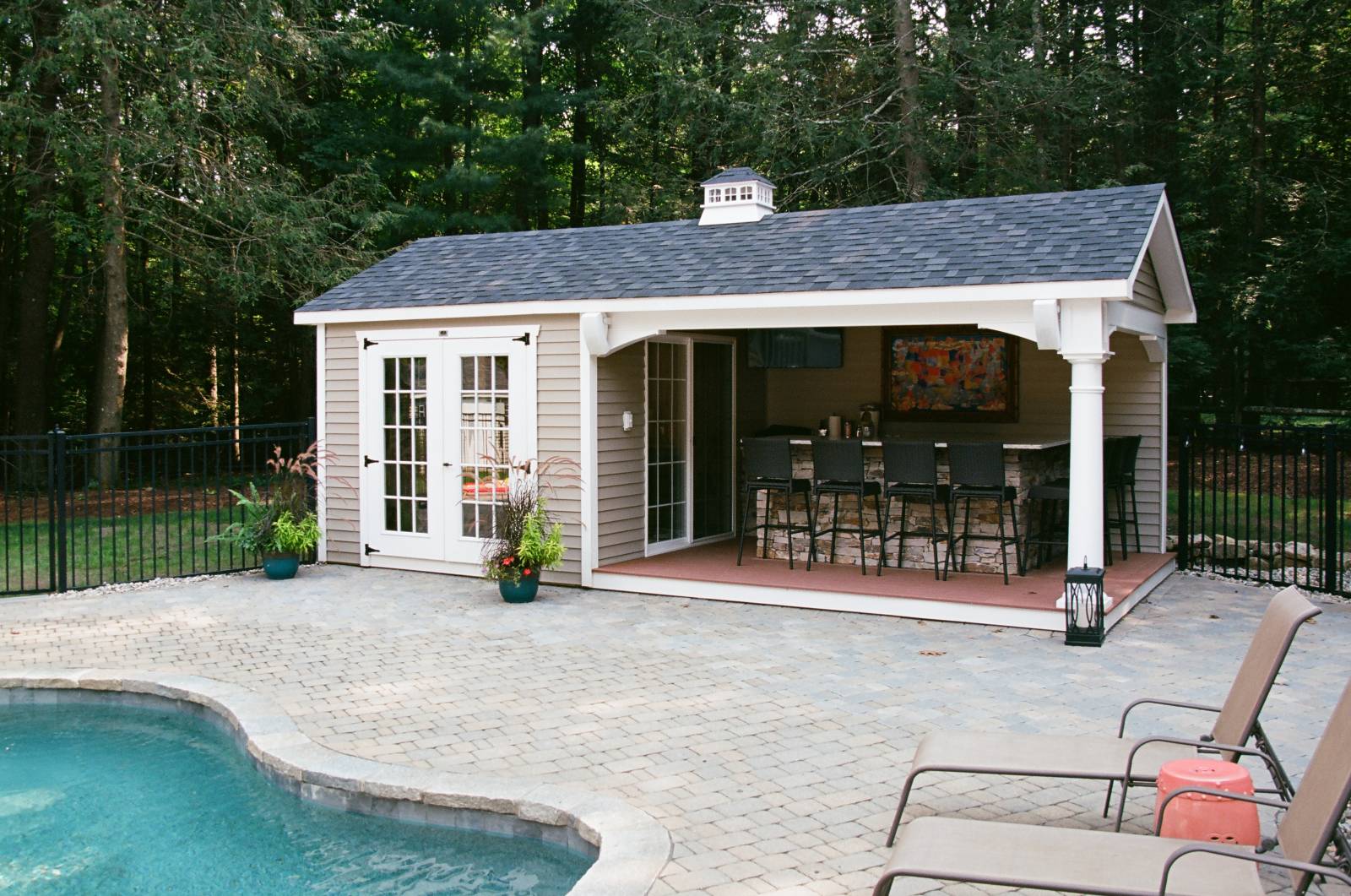 12' x 24' Governor's Pool House, Simsbury, CT | The Barn Yard