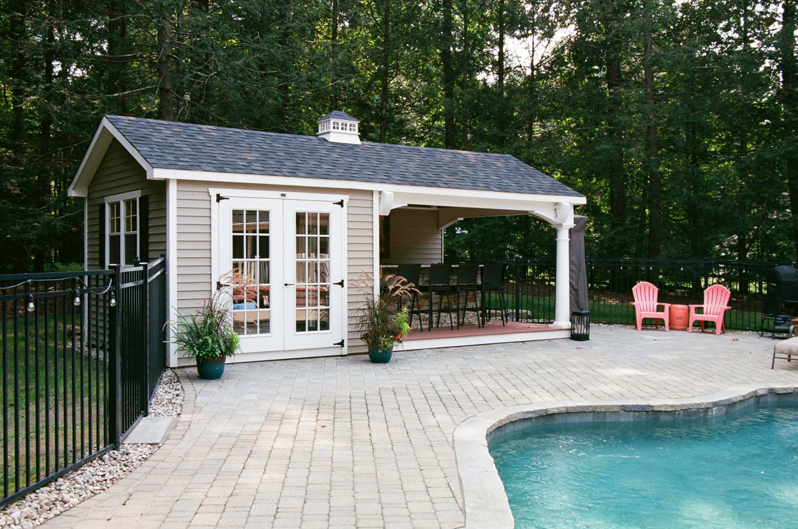 12' x 24' Governor's Pool House, Simsbury, CT | The Barn Yard
