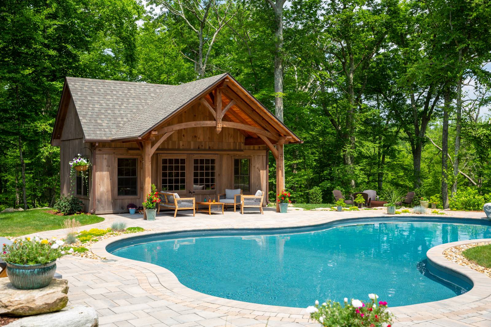 Rustic Pool House | The Barn Yard