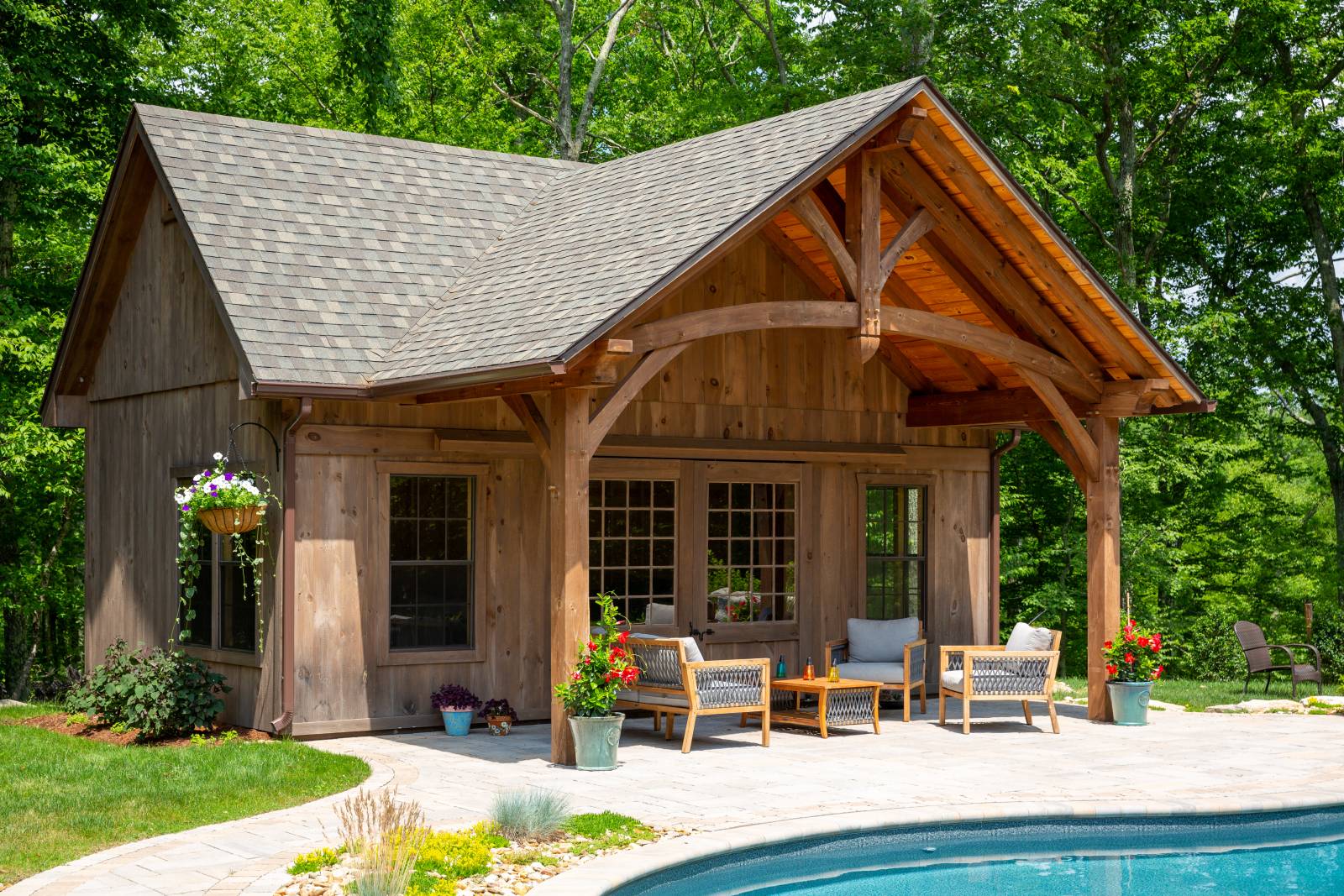 Rustic Pool House | The Barn Yard