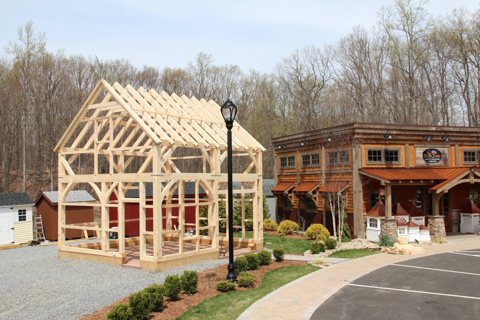 18' x 20' Post & Beam Barn Raising | The Barn Yard