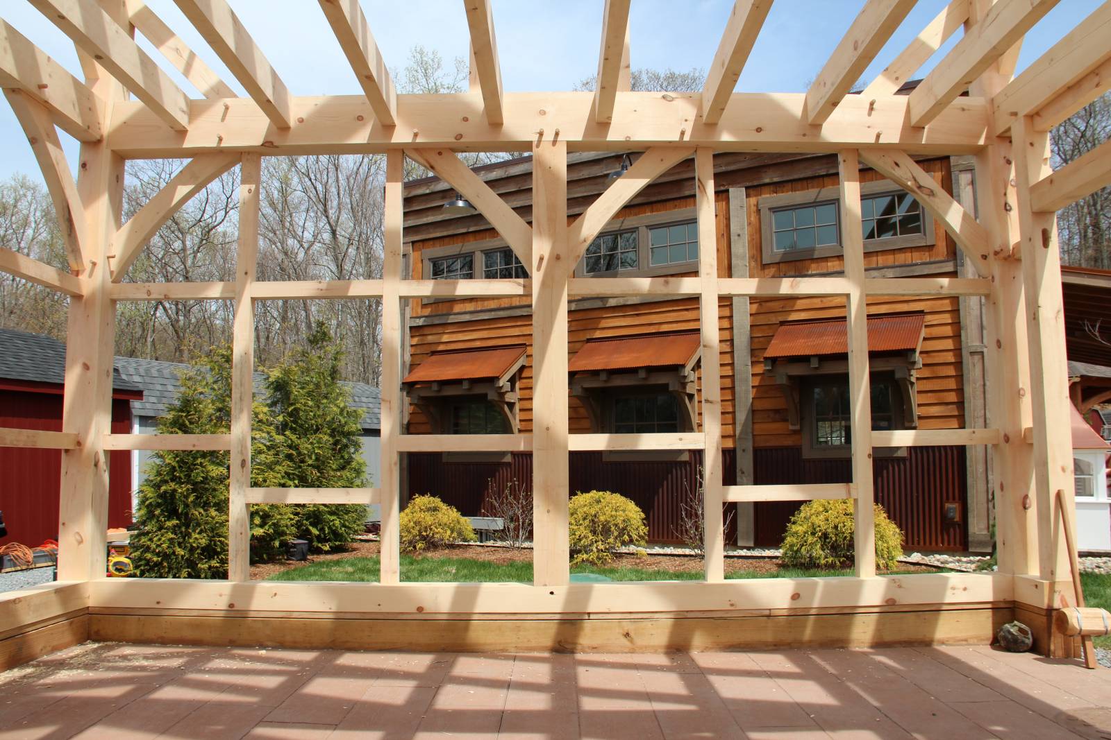 18' x 20' Post & Beam Barn Raising | The Barn Yard