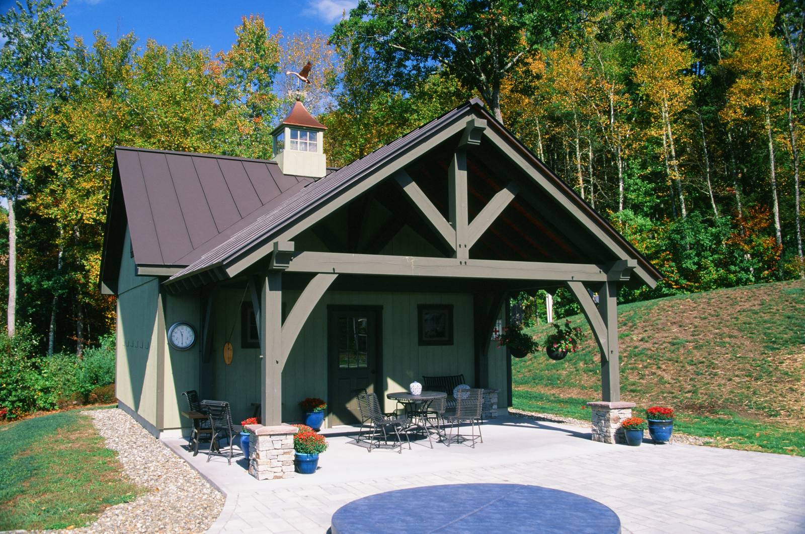 20' x 22' Timber Frame Pool House | The Barn Yard