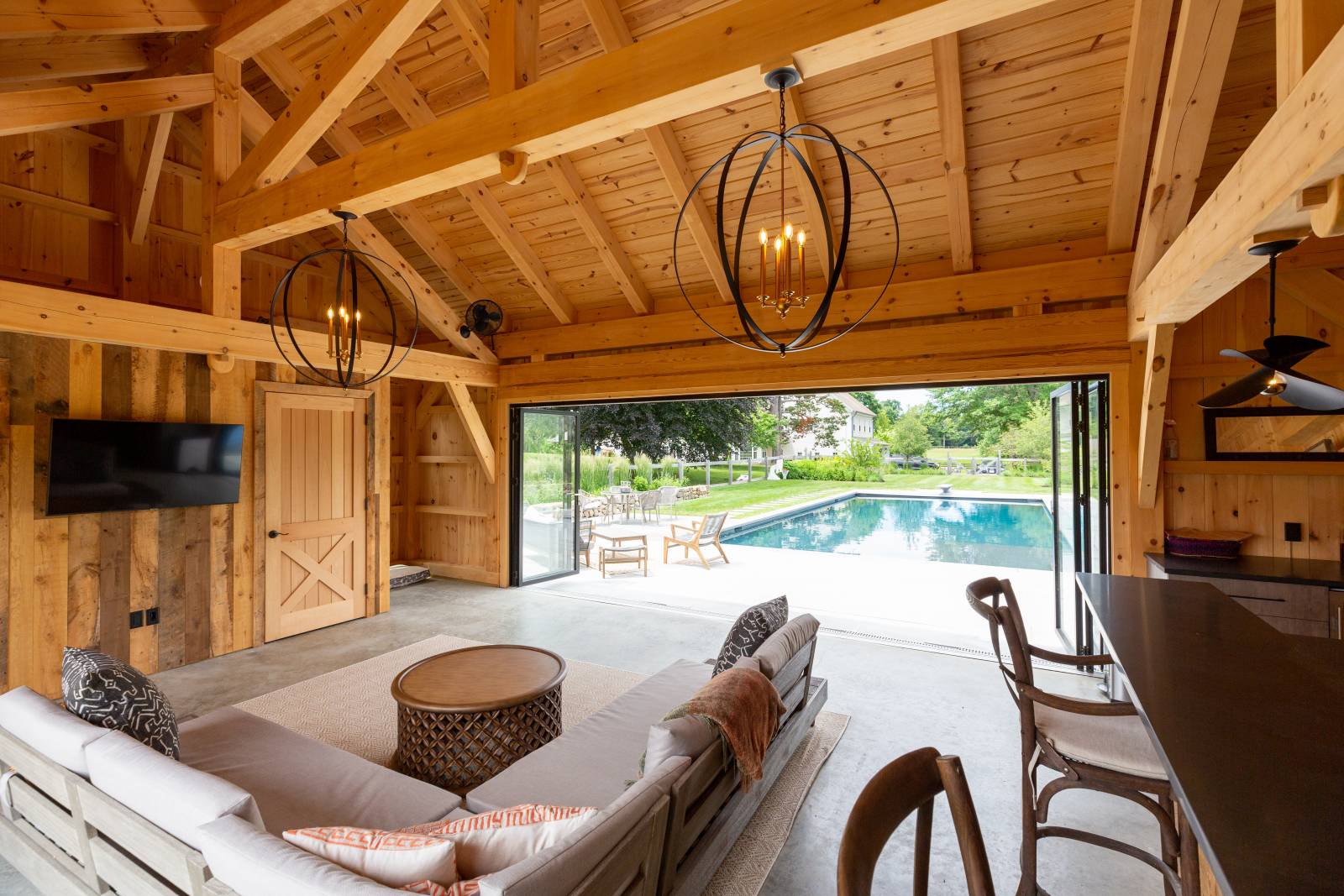 Timber Frame Pool House | The Barn Yard