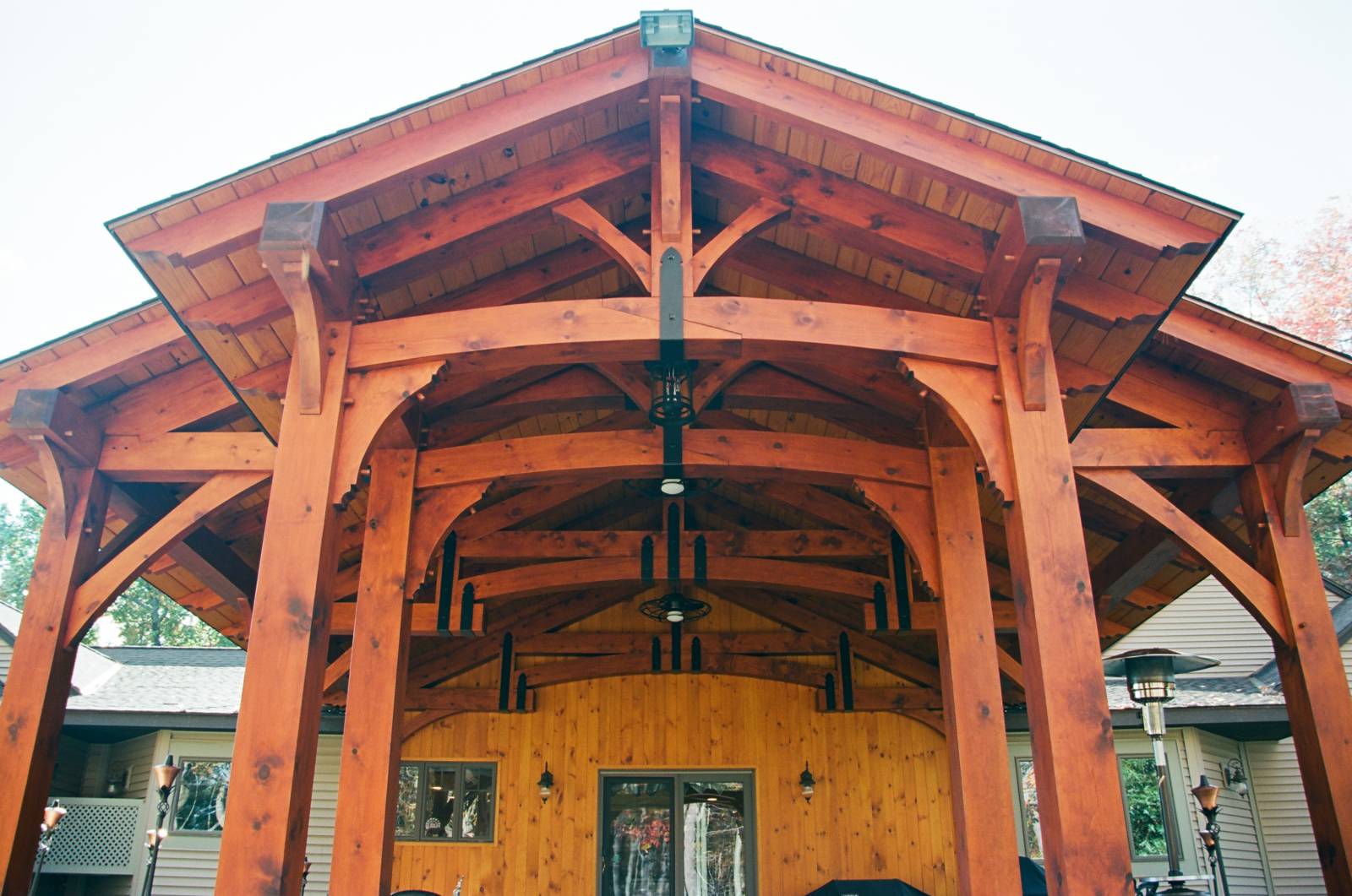 Photo Feature: 24' x 24' Timber Frame Pavilion, Bristol, CT | The Barn Yard