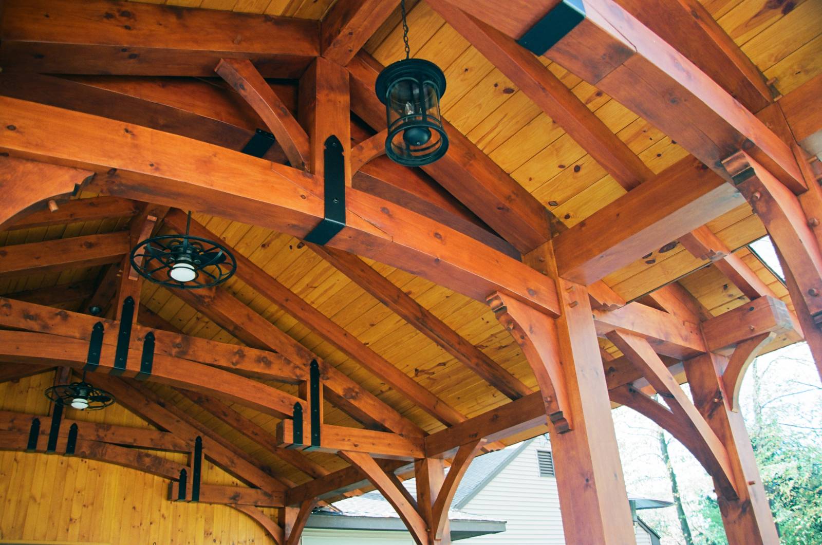 Photo Feature: 24' x 24' Timber Frame Pavilion, Bristol, CT | The Barn Yard