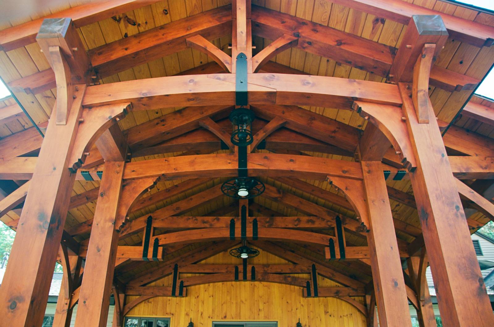 Photo Feature: 24' x 24' Timber Frame Pavilion, Bristol, CT | The Barn Yard
