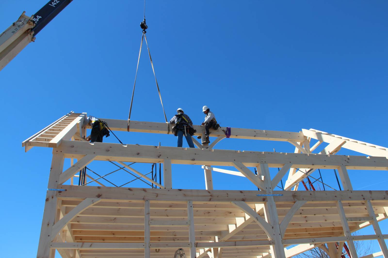 Ellington Display Timber Frame Raising | The Barn Yard