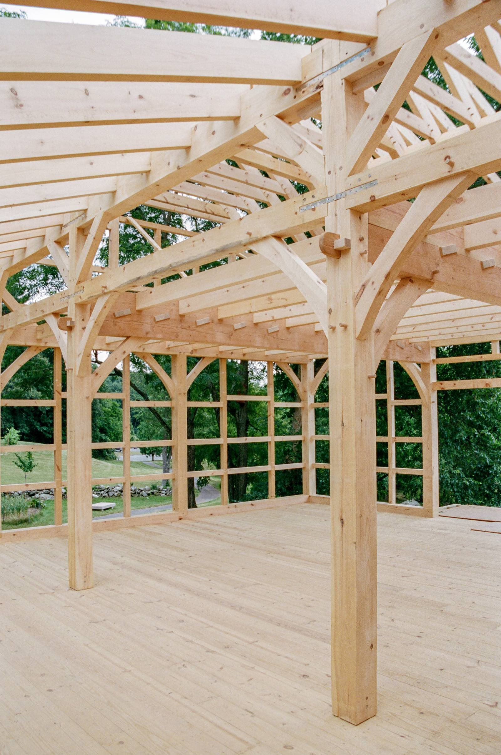 Timber Frame Spotlight: CNC Barn Addition | The Barn Yard