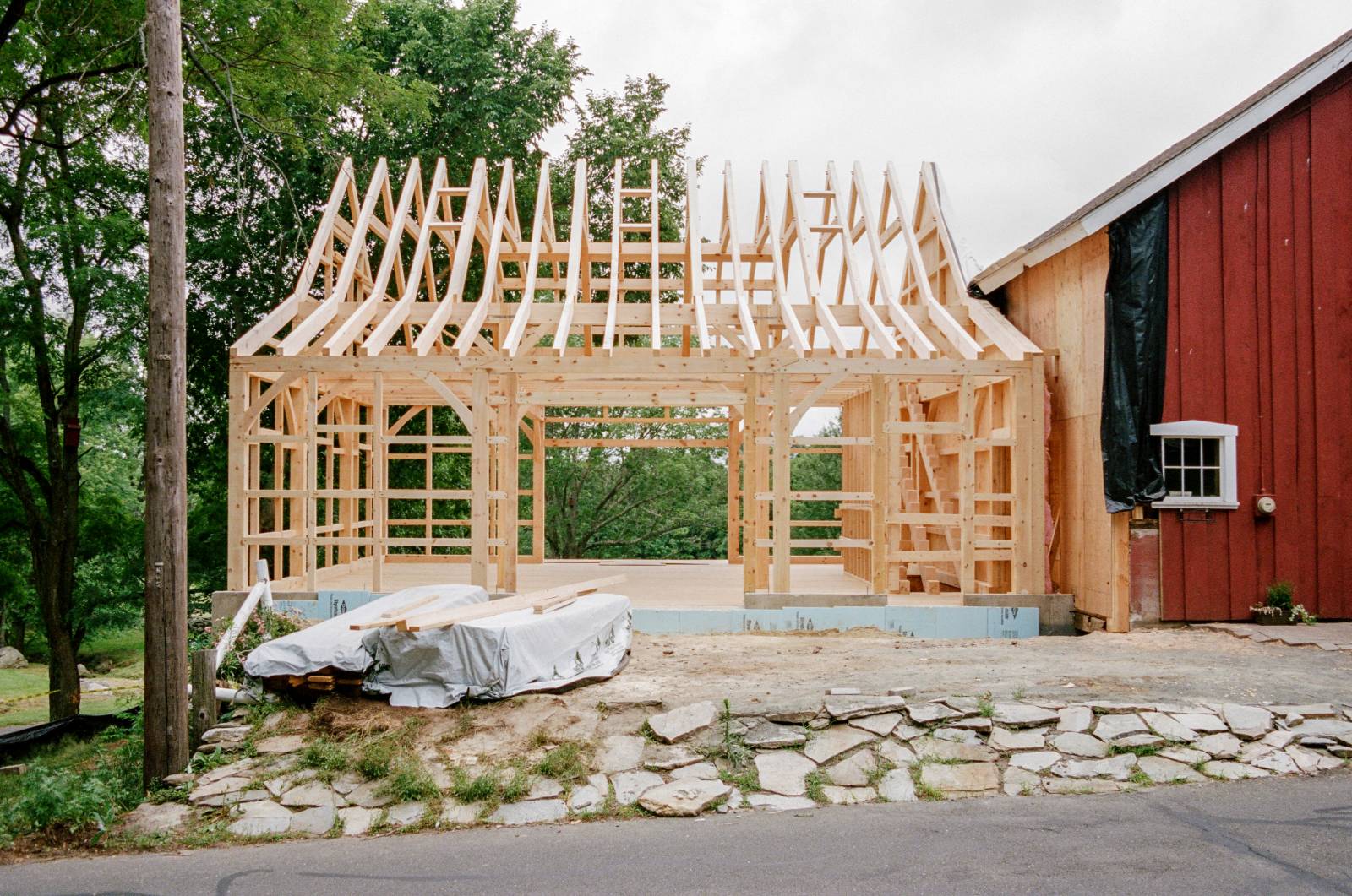 Timber Frame Spotlight: CNC Barn Addition | The Barn Yard