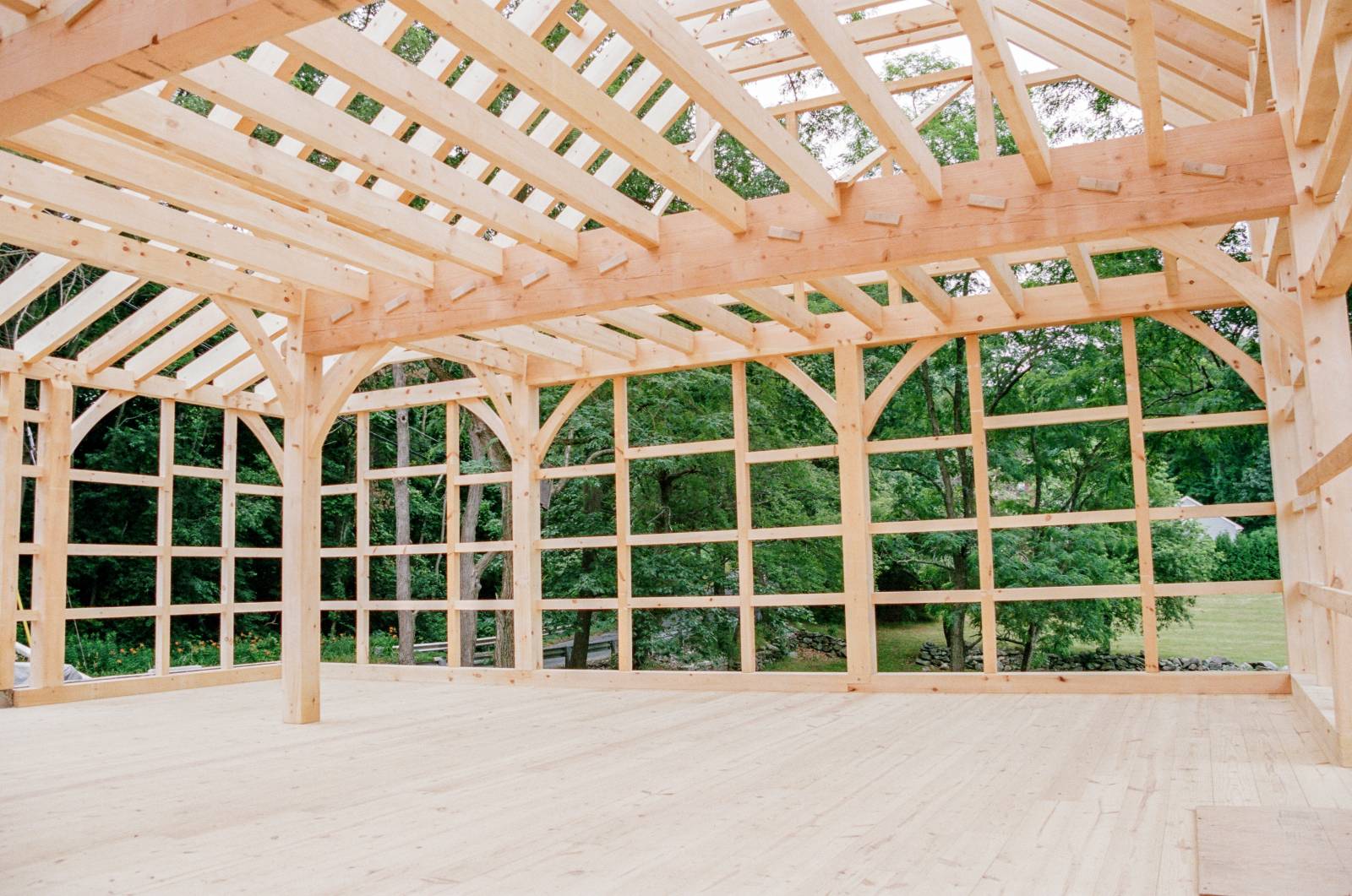 Timber Frame Spotlight: CNC Barn Addition | The Barn Yard