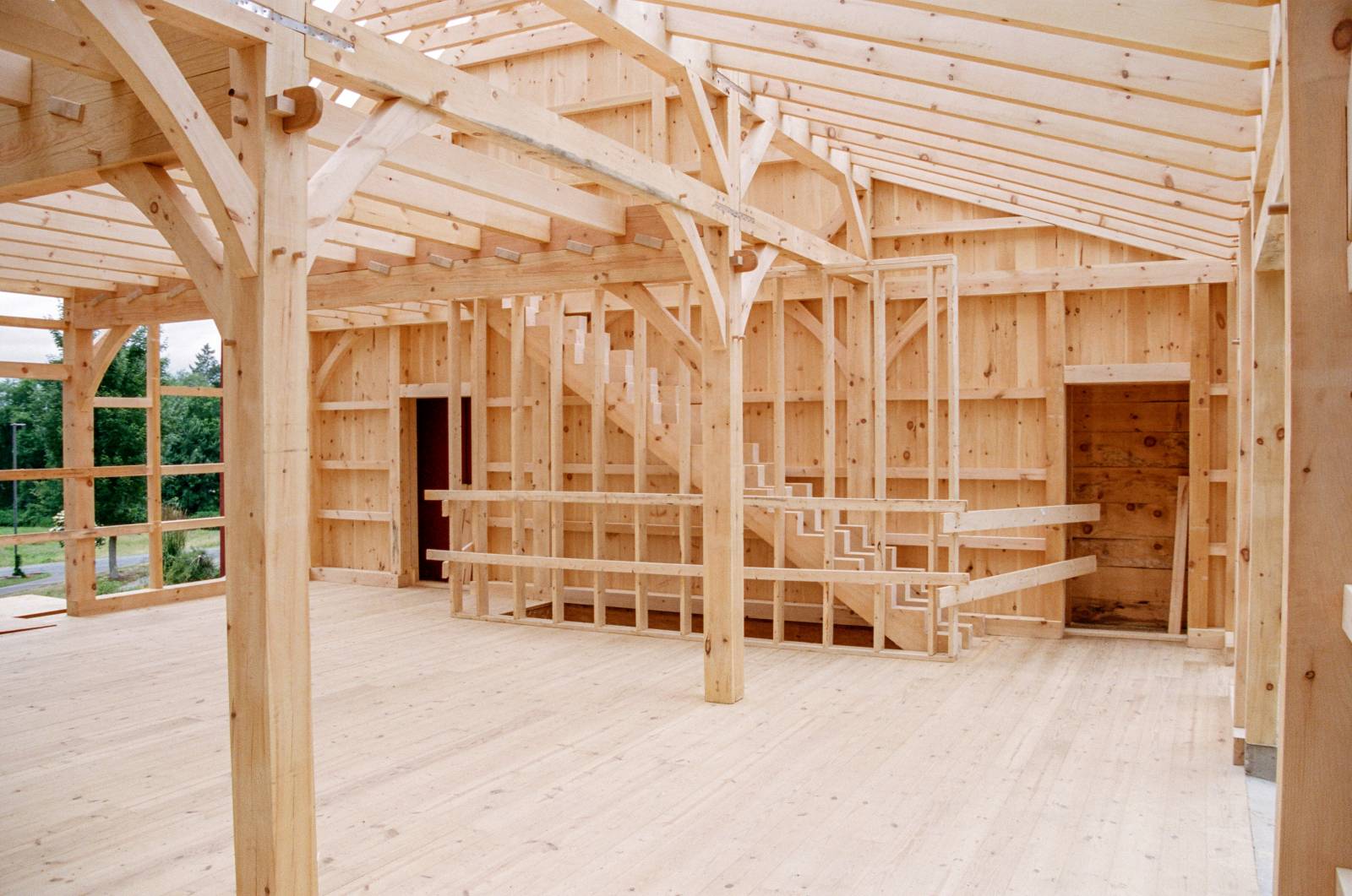 Timber Frame Spotlight: CNC Barn Addition | The Barn Yard