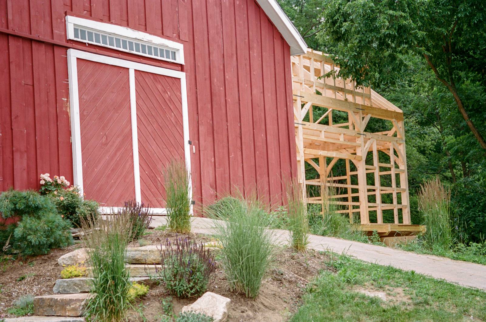 Timber Frame Spotlight: CNC Barn Addition | The Barn Yard