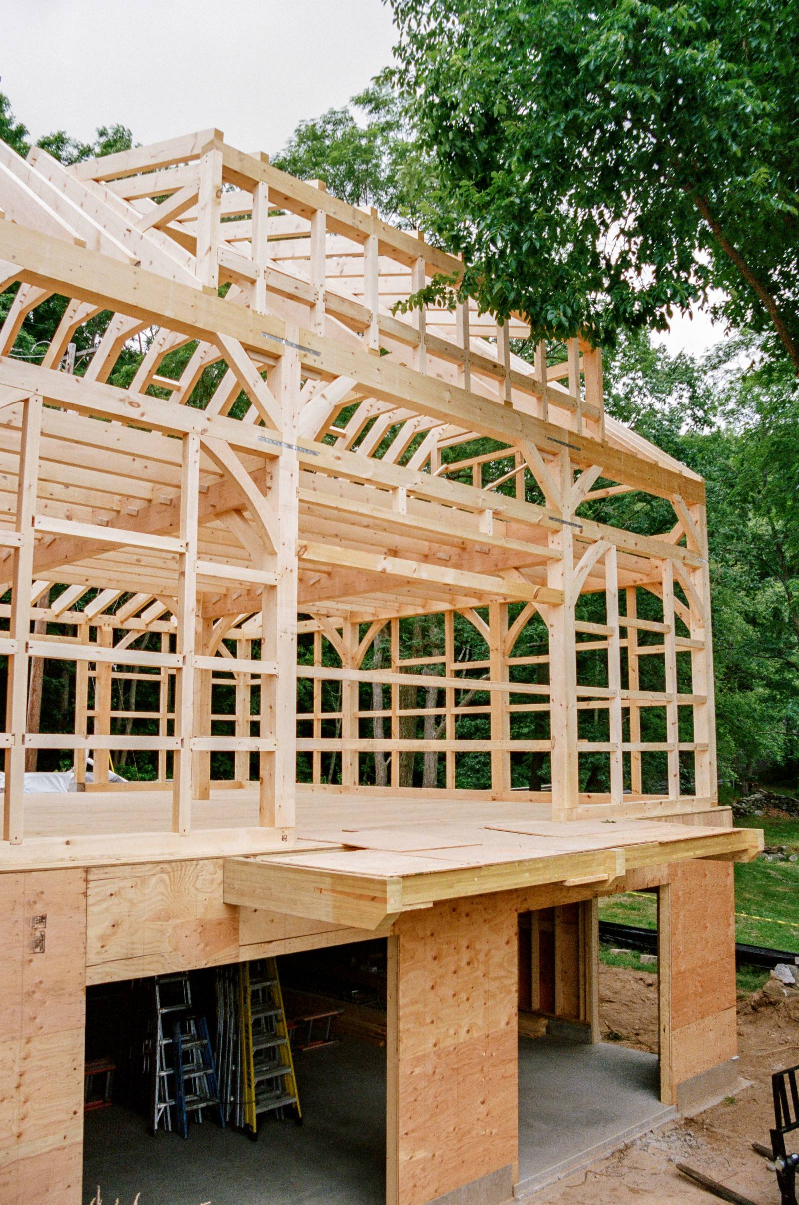 Timber Frame Spotlight: CNC Barn Addition | The Barn Yard
