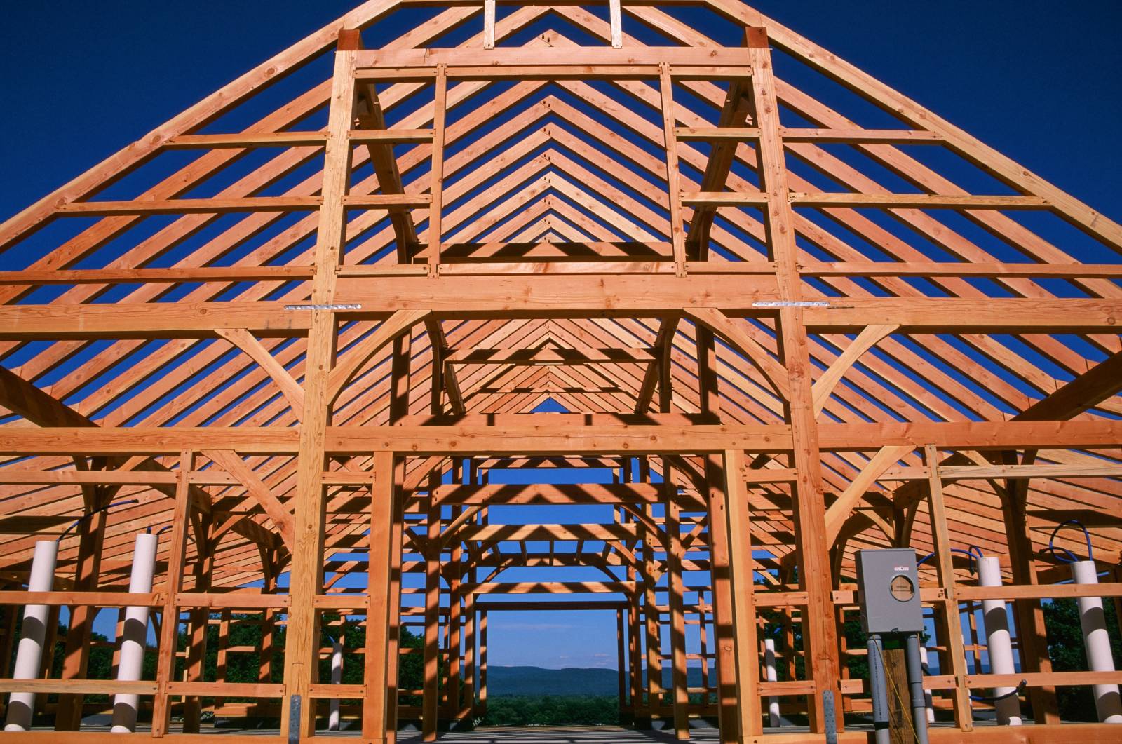 60' x 49' Saratoga Timber Frame Barn, Franklin County, MA | The Barn Yard