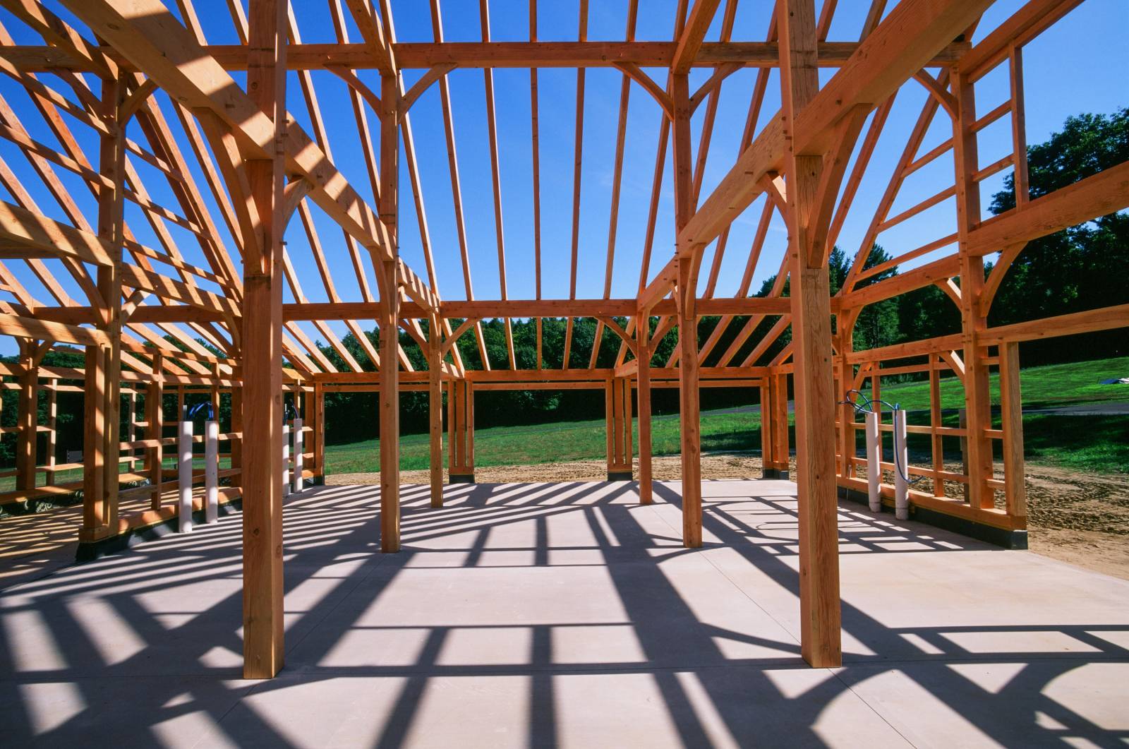60' x 49' Saratoga Timber Frame Barn, Franklin County, MA | The Barn Yard