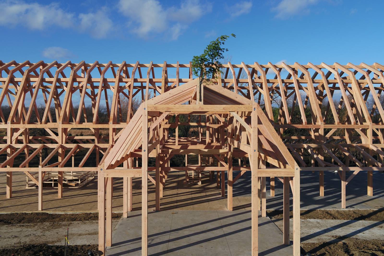 Timber Frame Gambrel-Style Event Barn Photos | The Barn Yard