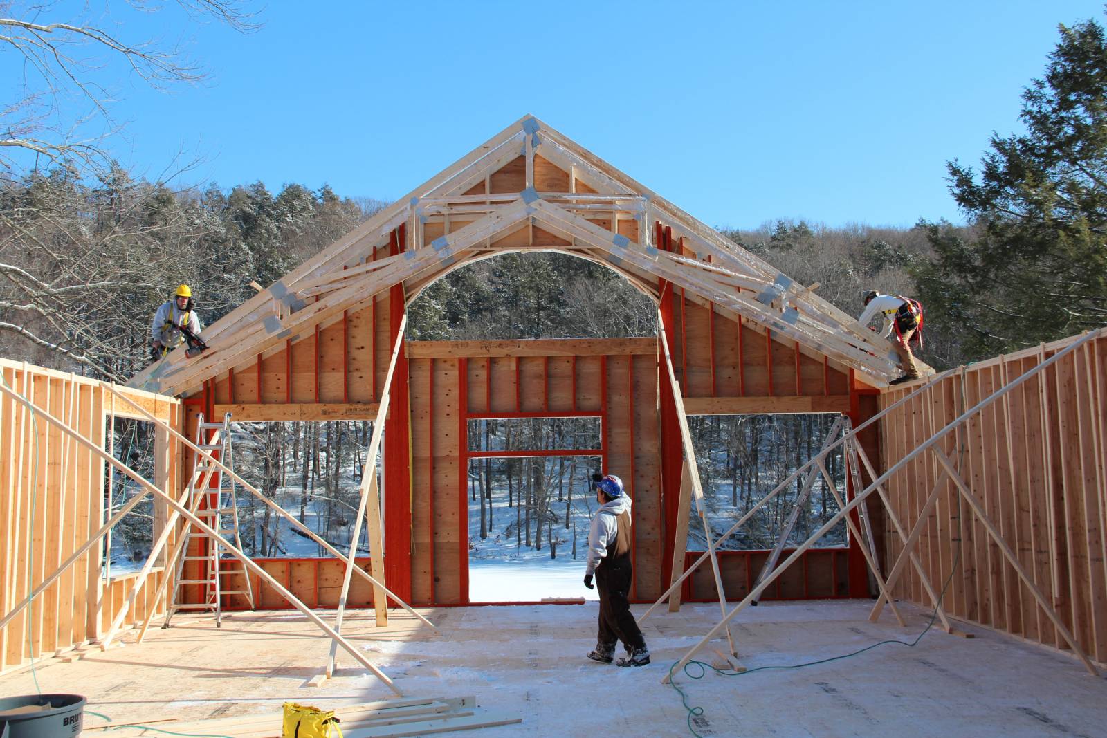 wall framing cathedral ceiling
