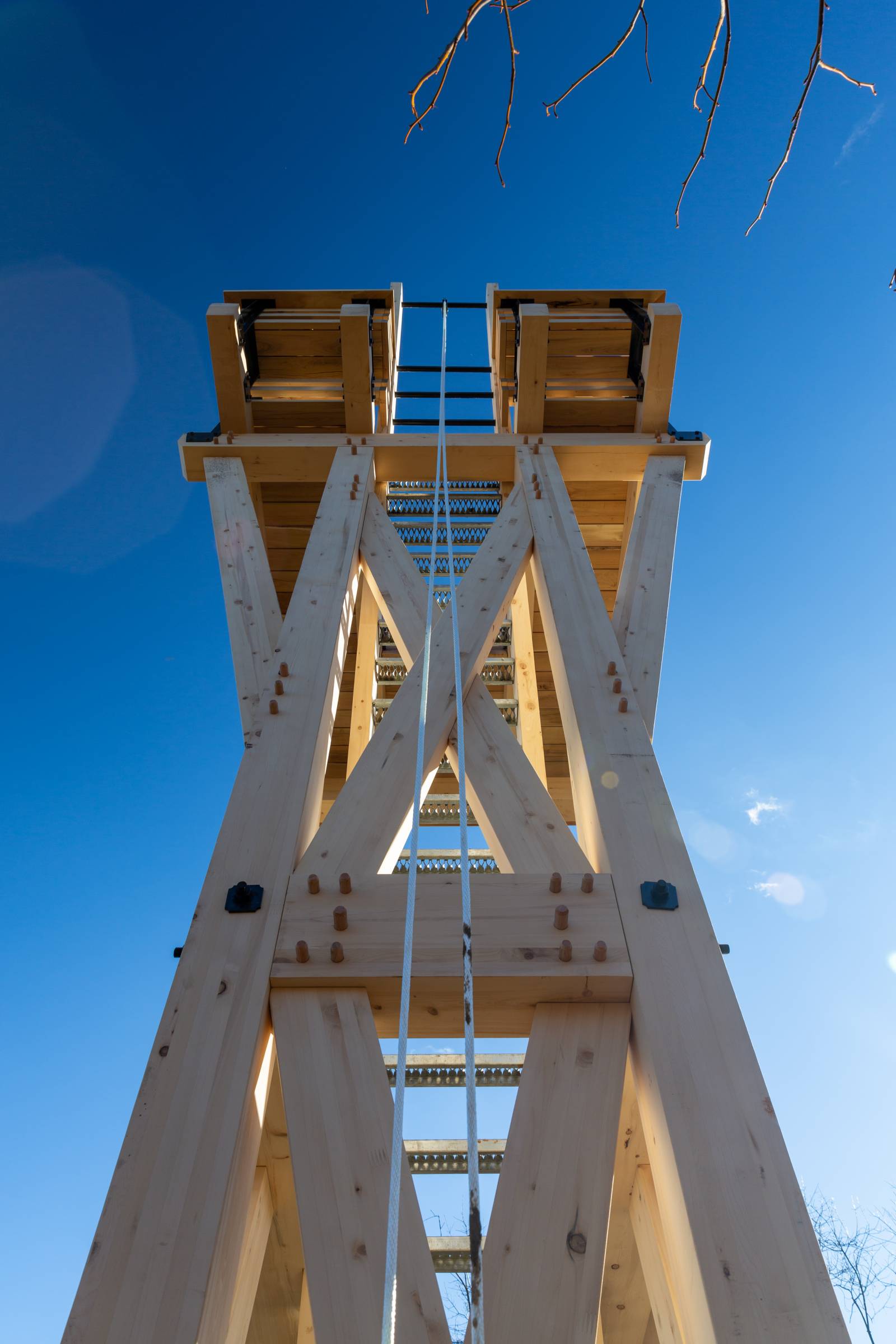 Timber Frame Observation Tower Photos | The Barn Yard