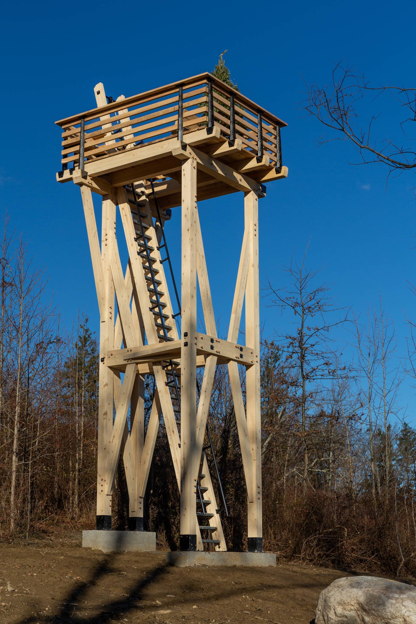 Timber Frame Observation Tower Photos | The Barn Yard