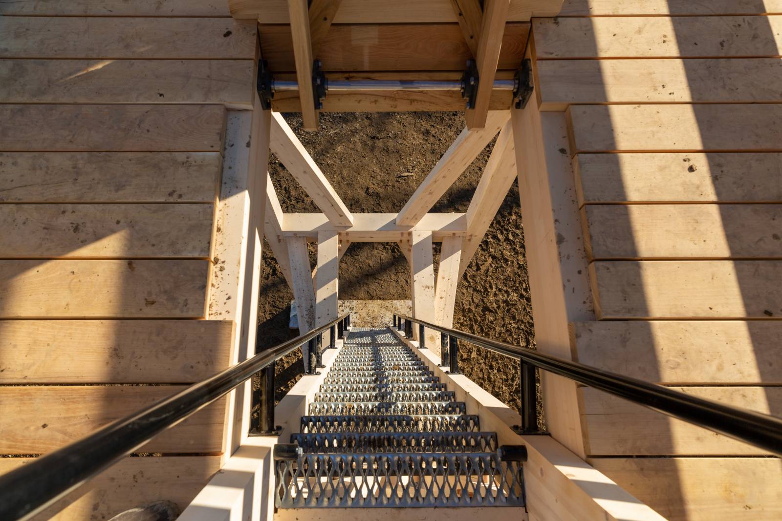 Timber Frame Observation Tower Photos | The Barn Yard