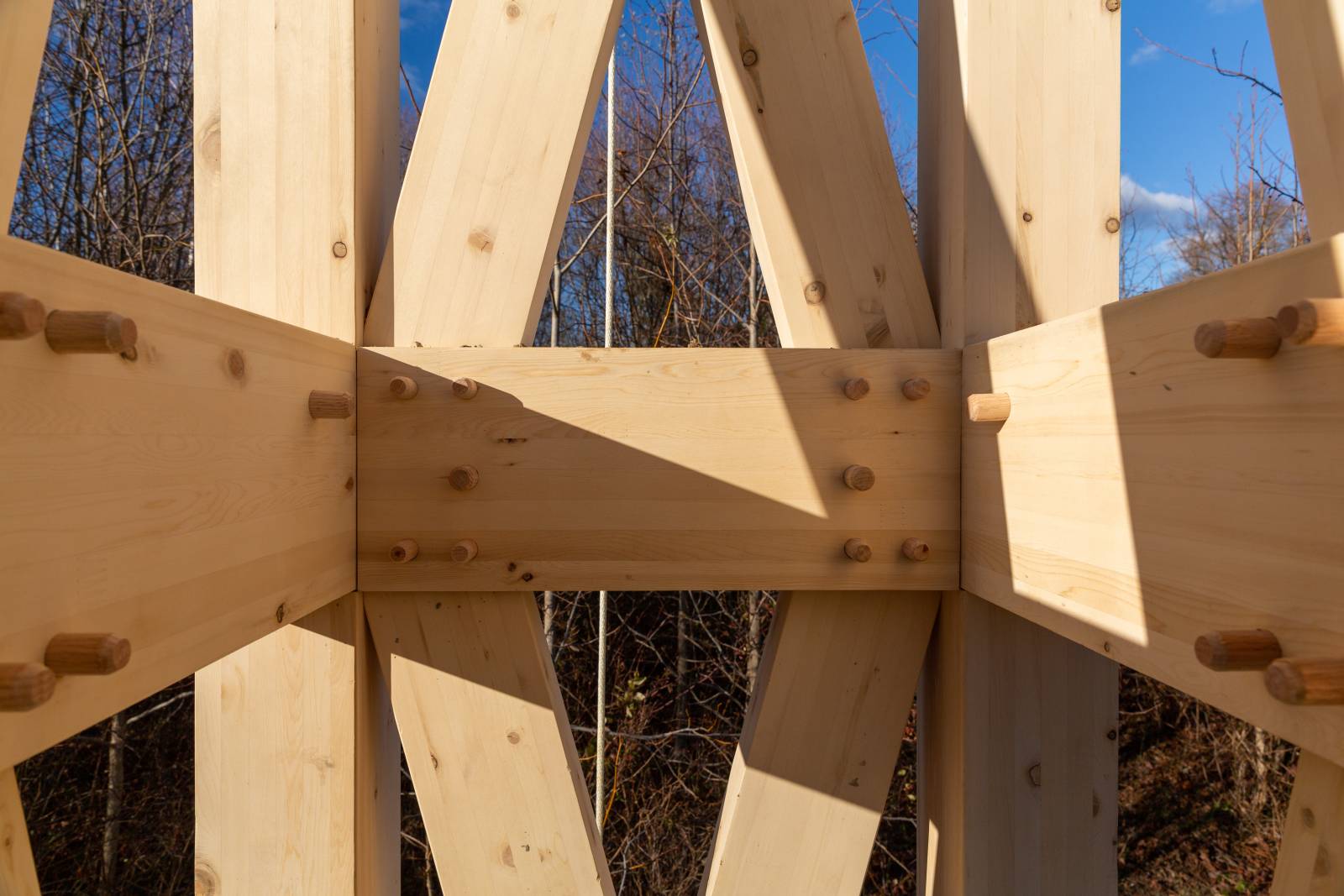 Timber Frame Observation Tower Photos | The Barn Yard