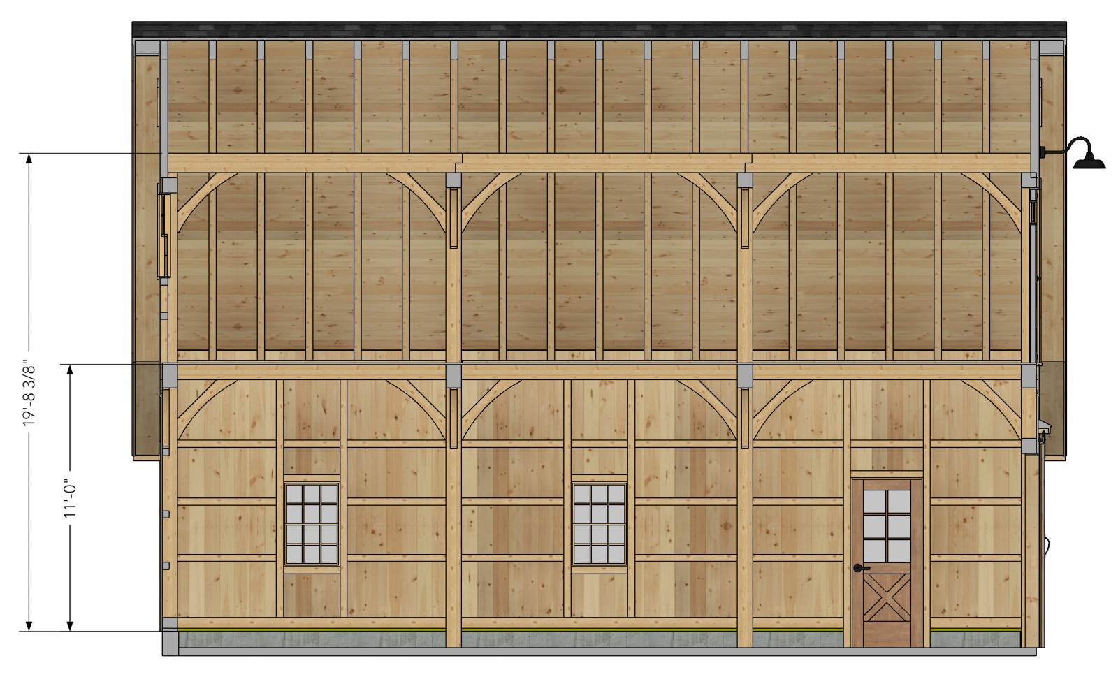 36' x 36' Belmont Saratoga Barn | The Barn Yard