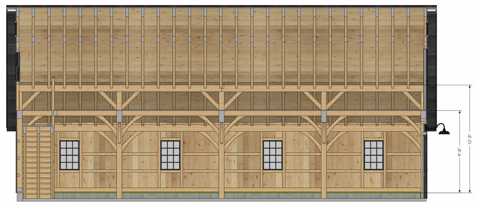 42' x 48' Hamilton Carriage Barn | The Barn Yard