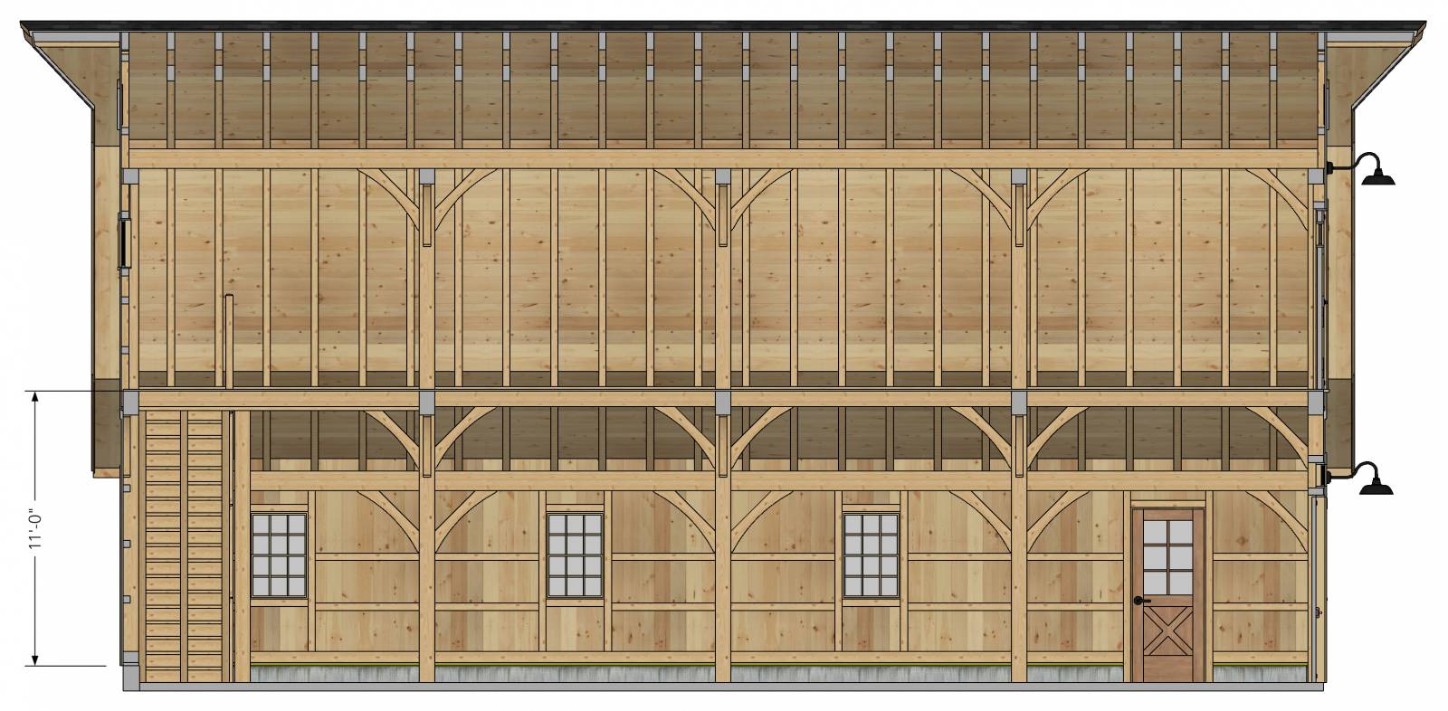 54' x 48' Homestead Gambrel Barn | The Barn Yard