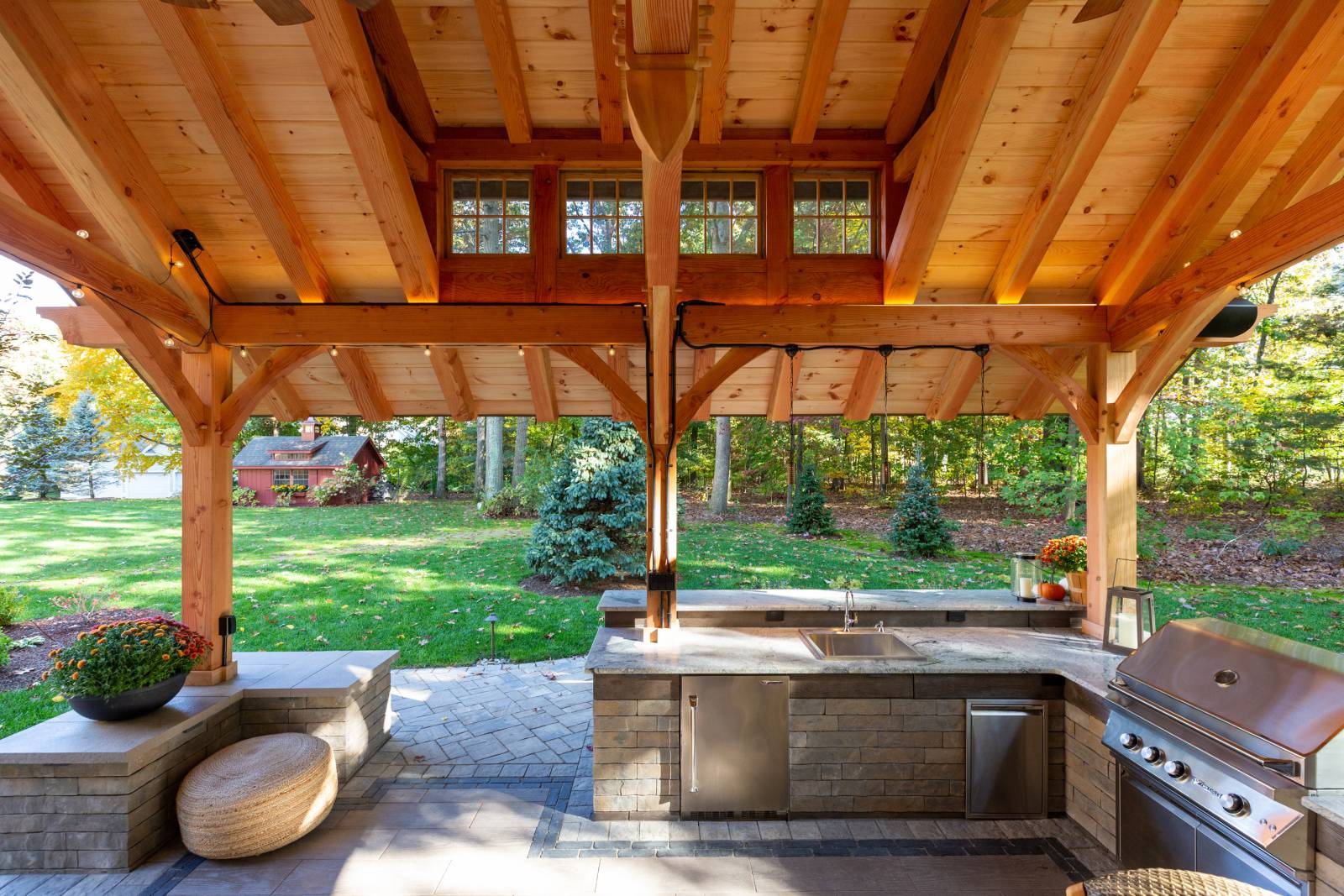 Teton Timber Frame Pavilion: Ready for Autumn | The Barn Yard