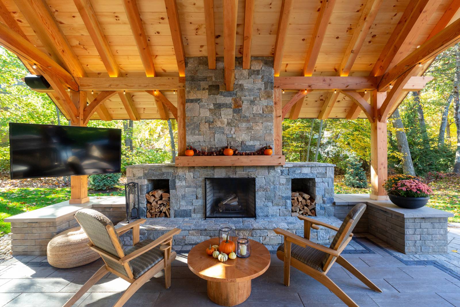 Teton Timber Frame Pavilion: Ready for Autumn | The Barn Yard