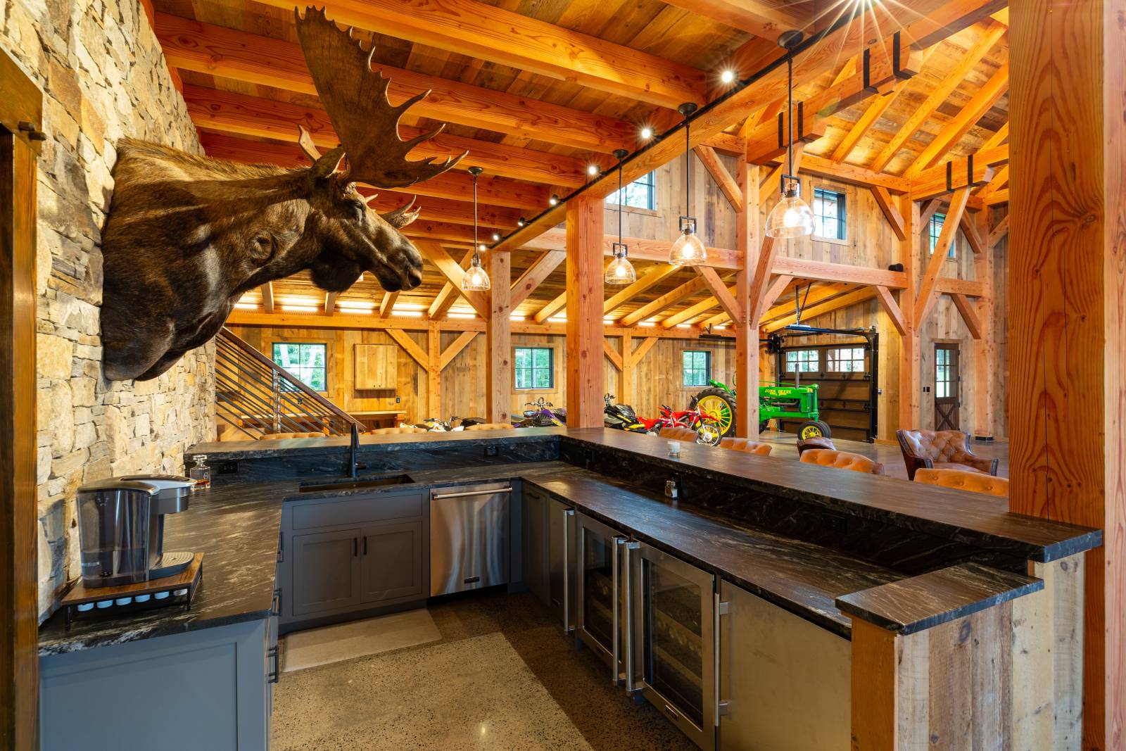 The Bald Hill Barn: A Western Inspired Timber Frame Party Barn | The ...