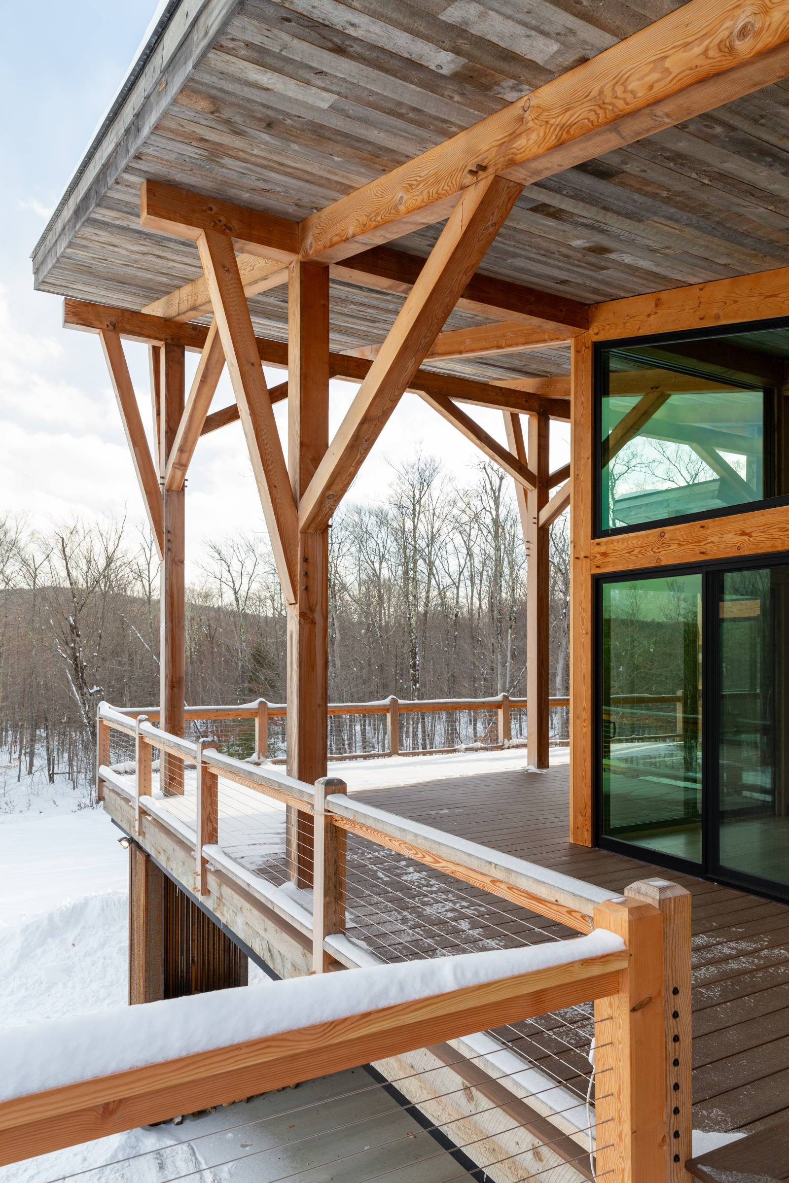 A Mountain Modern Custom Timber Frame Home | The Barn Yard