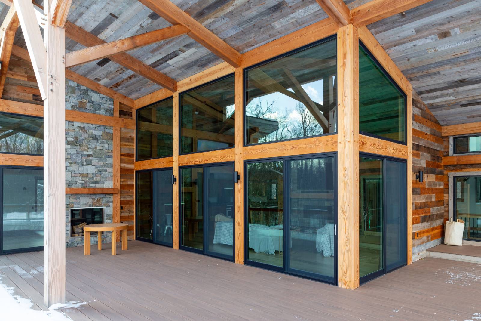 A Mountain Modern Custom Timber Frame Home | The Barn Yard