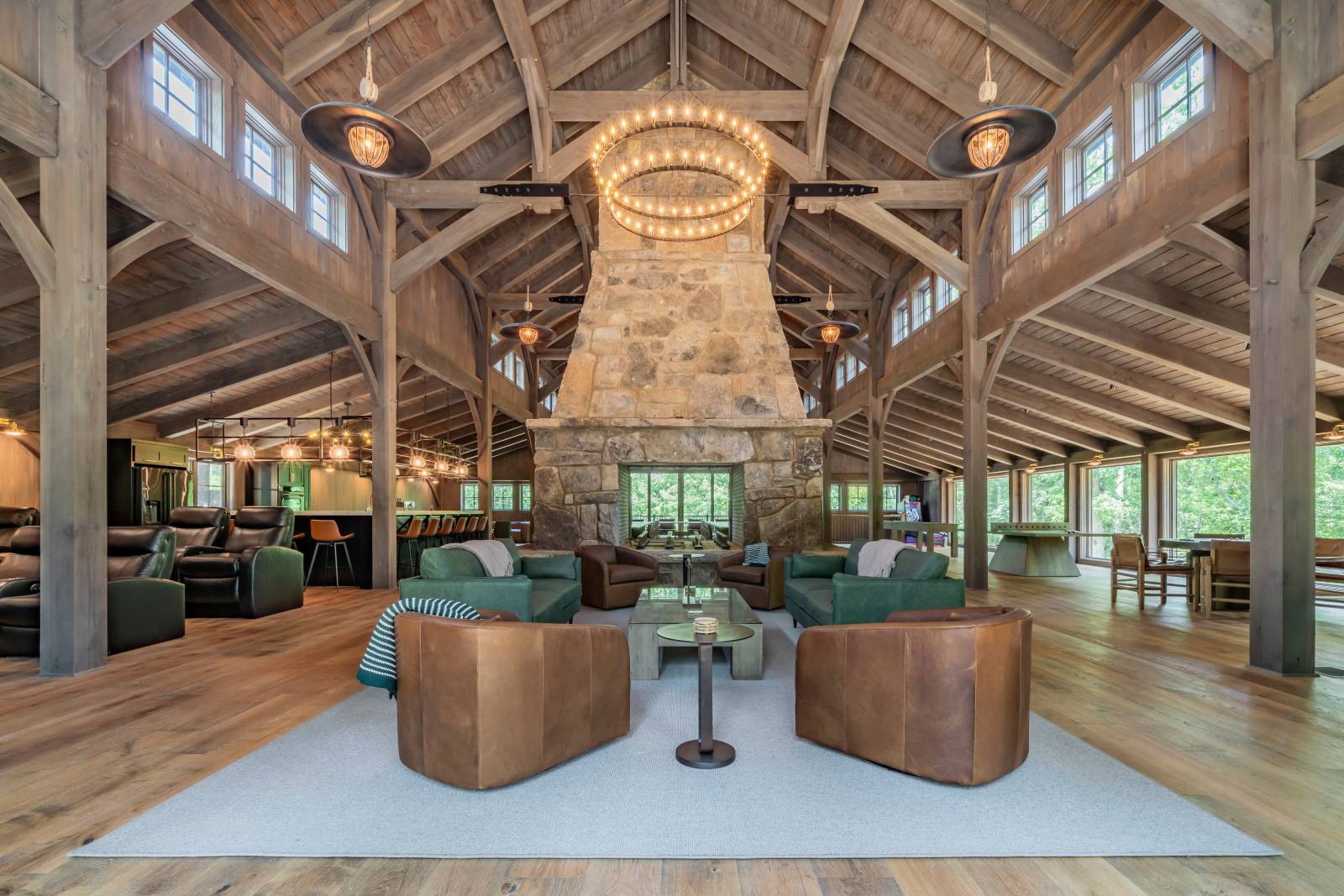 Timber Frame Party Barn in the Woods of Georgia | The Barn Yard