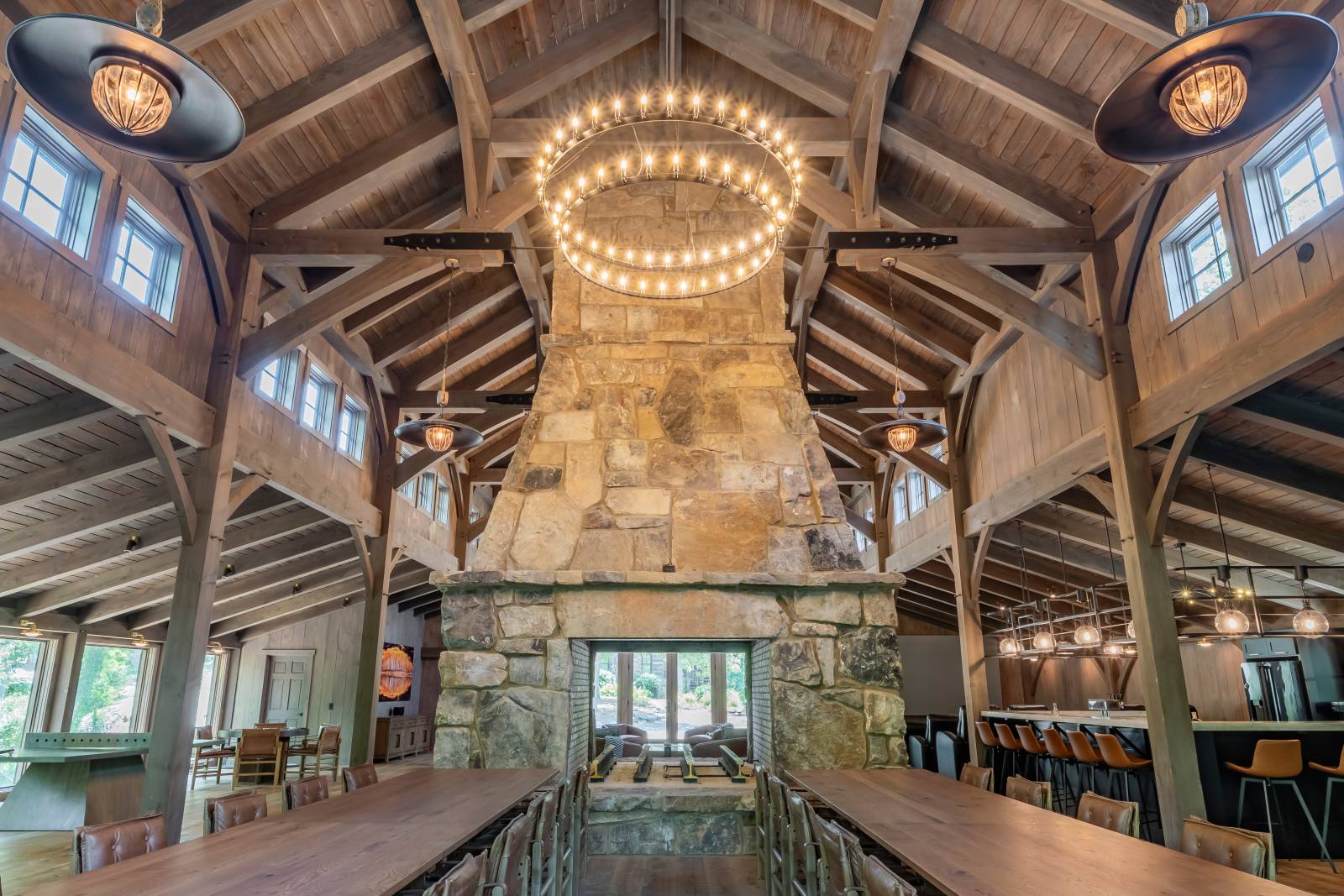 Timber Frame Party Barn in the Woods of Georgia | The Barn Yard