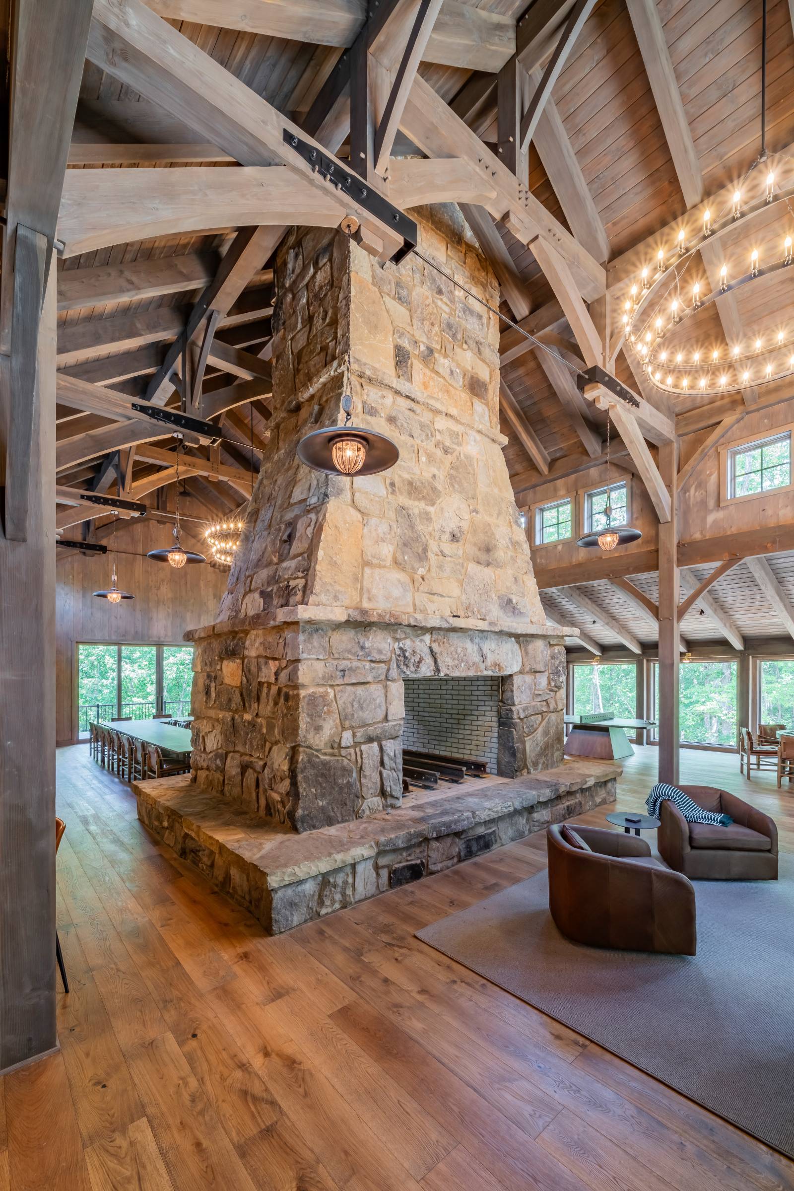 Timber Frame Party Barn in the Woods of Georgia | The Barn Yard