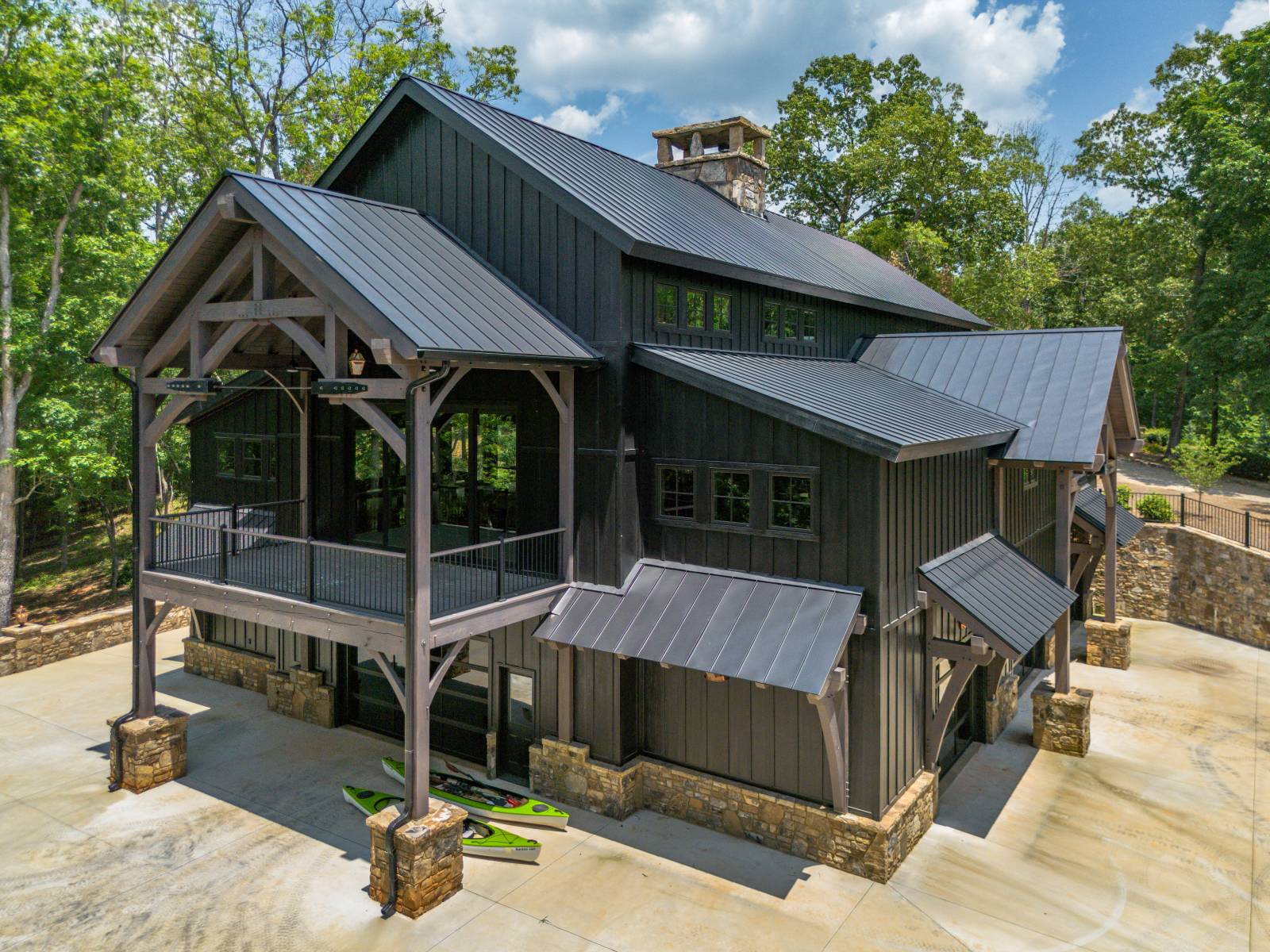 Timber Frame Party Barn in the Woods of Georgia | The Barn Yard