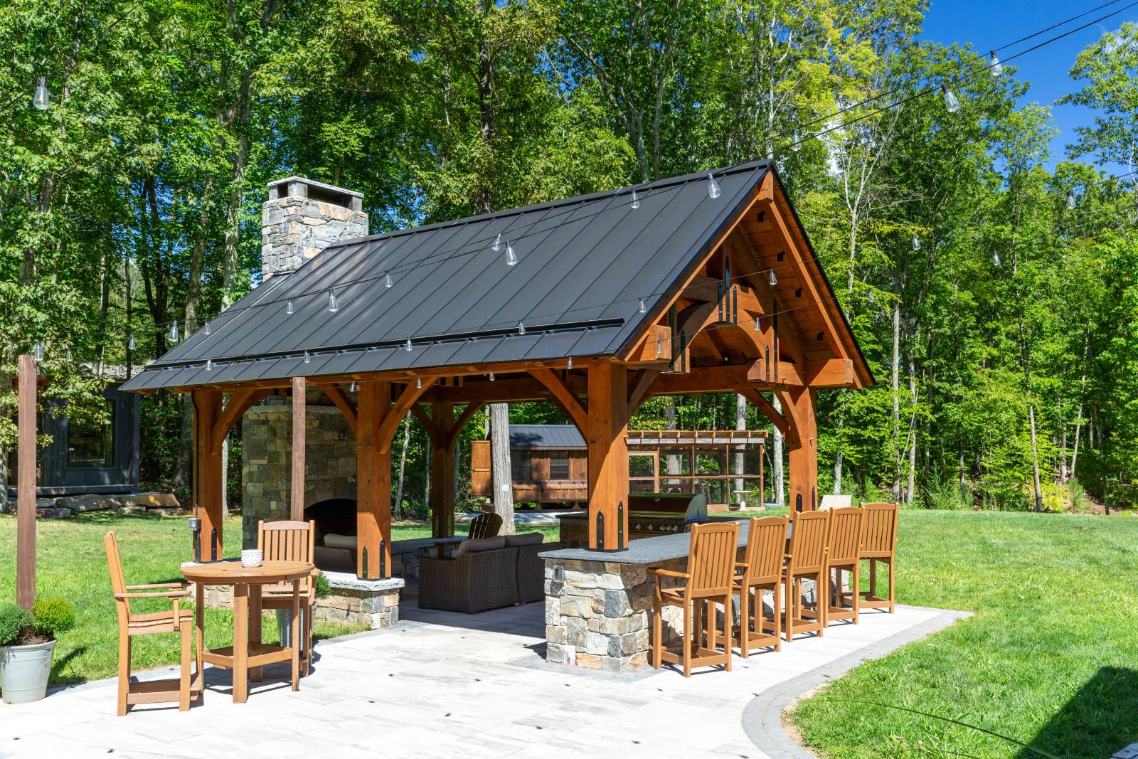 Outdoor Entertainment with an Alpine Pavilion | The Barn Yard