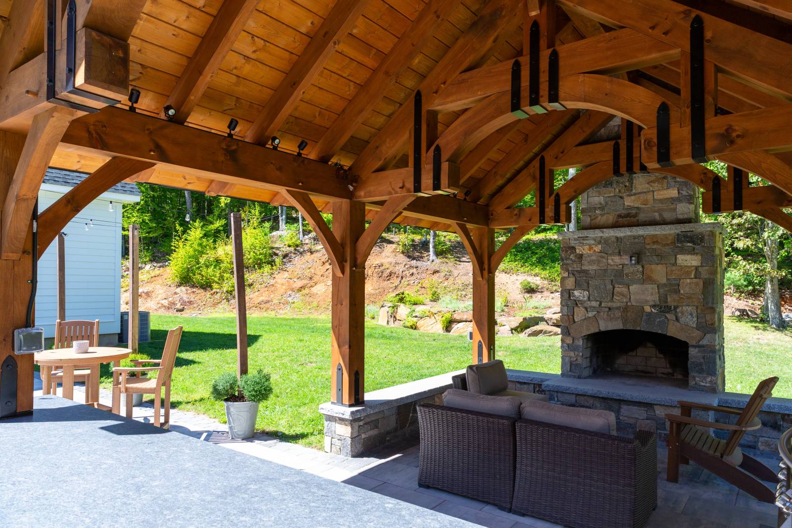 Outdoor Entertainment with an Alpine Pavilion | The Barn Yard