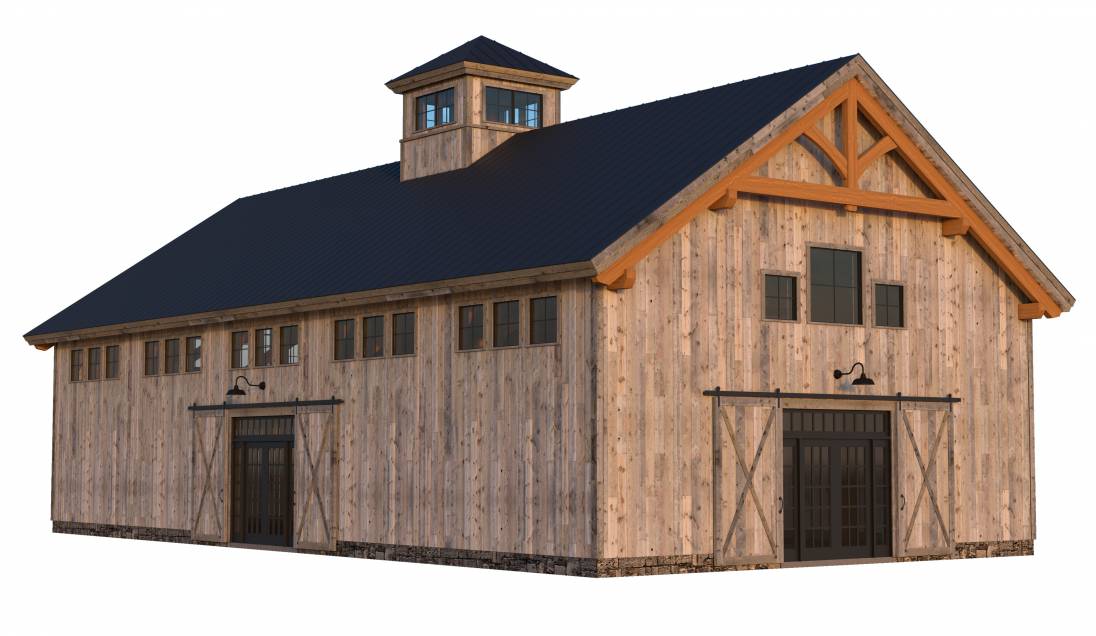 36' x 72' Heritage Event Barn Kit | The Barn Yard