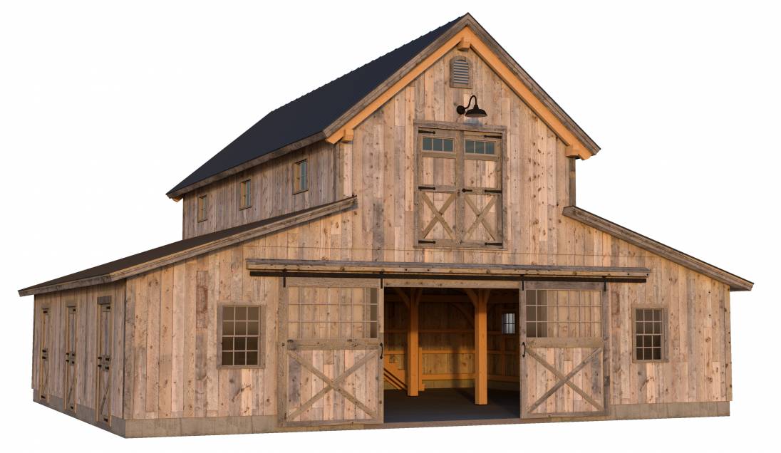 40' x 36' Hoback Monitor Barn Kit | The Barn Yard