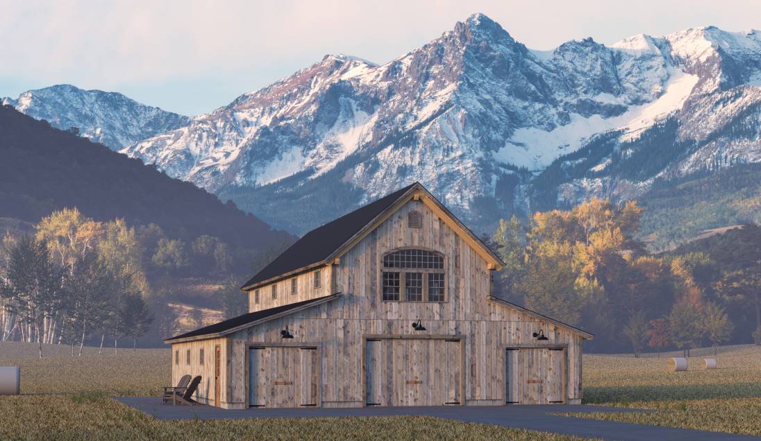 44' x 48' Riverton Monitor Barn Kit | The Barn Yard