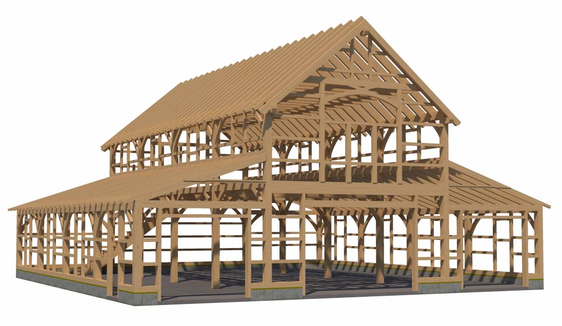 44' x 48' Riverton Monitor Barn Kit | The Barn Yard