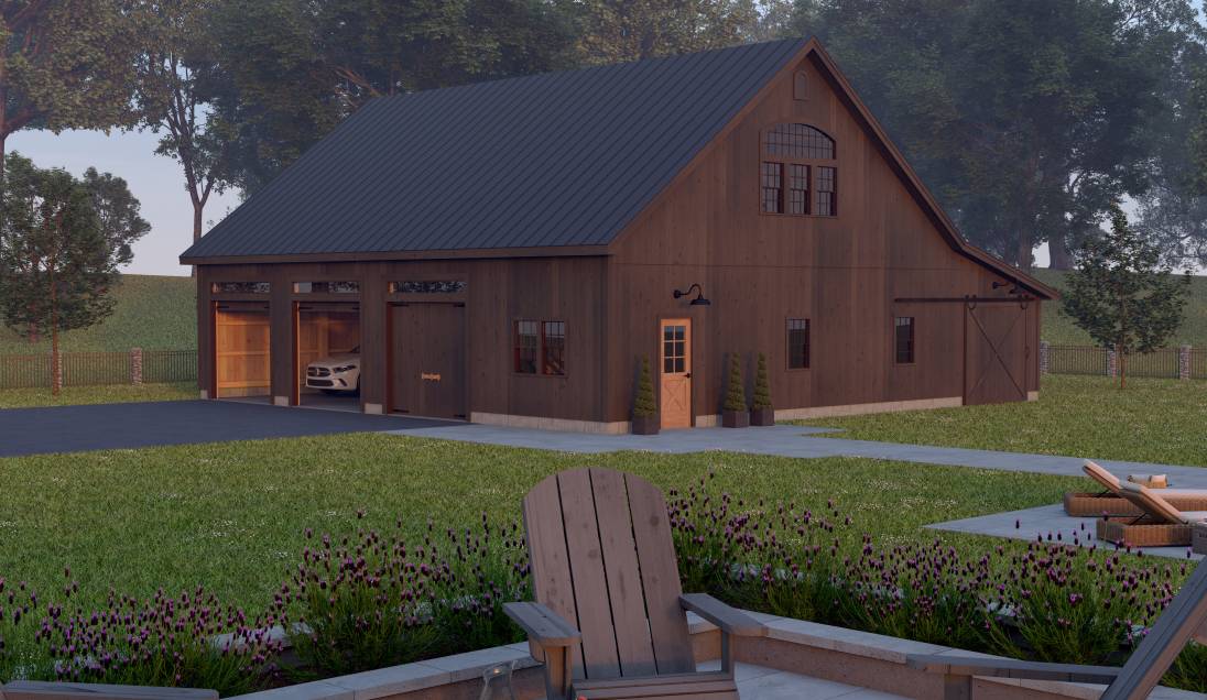 48' x 48' Lexington Saratoga Barn Kit | The Barn Yard