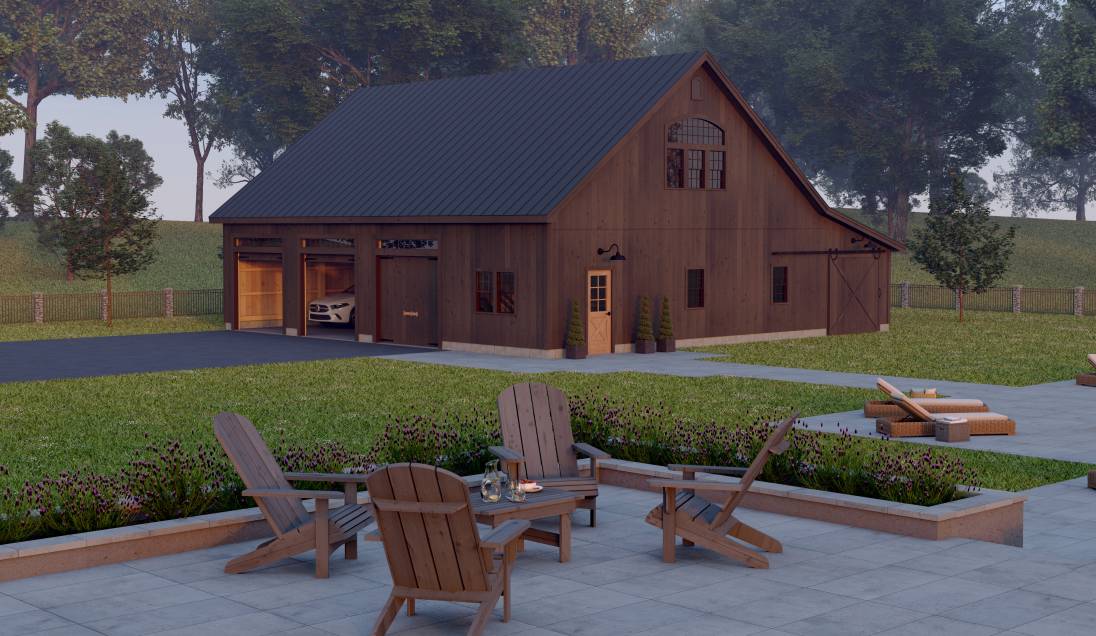 48' x 48' Lexington Saratoga Barn Kit | The Barn Yard